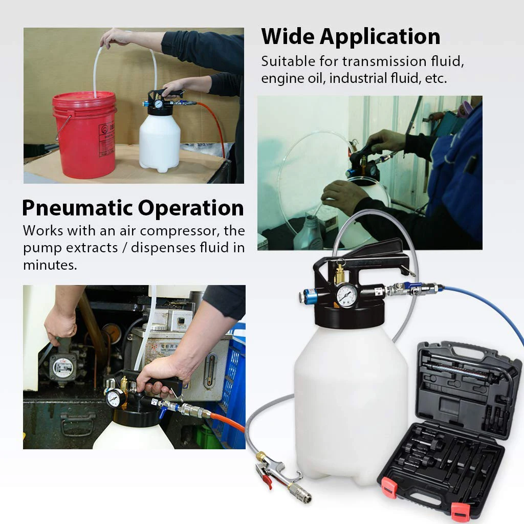 Fluid Extractor and Dispenser - Efficient Pneumatic Tool