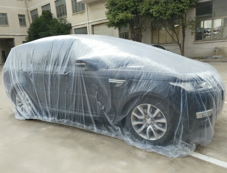 High Quality Customized Disposable Plastic Car Cover PE Transparent ...