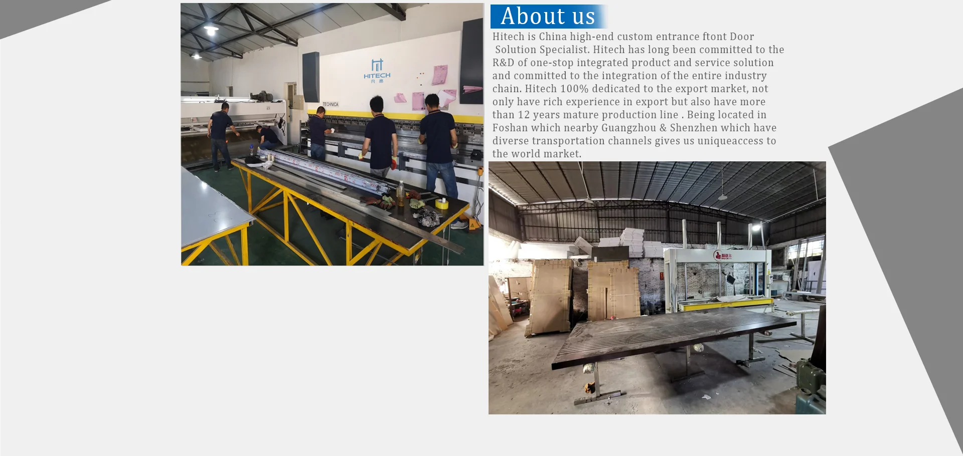 Company Overview - Shenzhen Hitech Door And Window Co., Ltd.