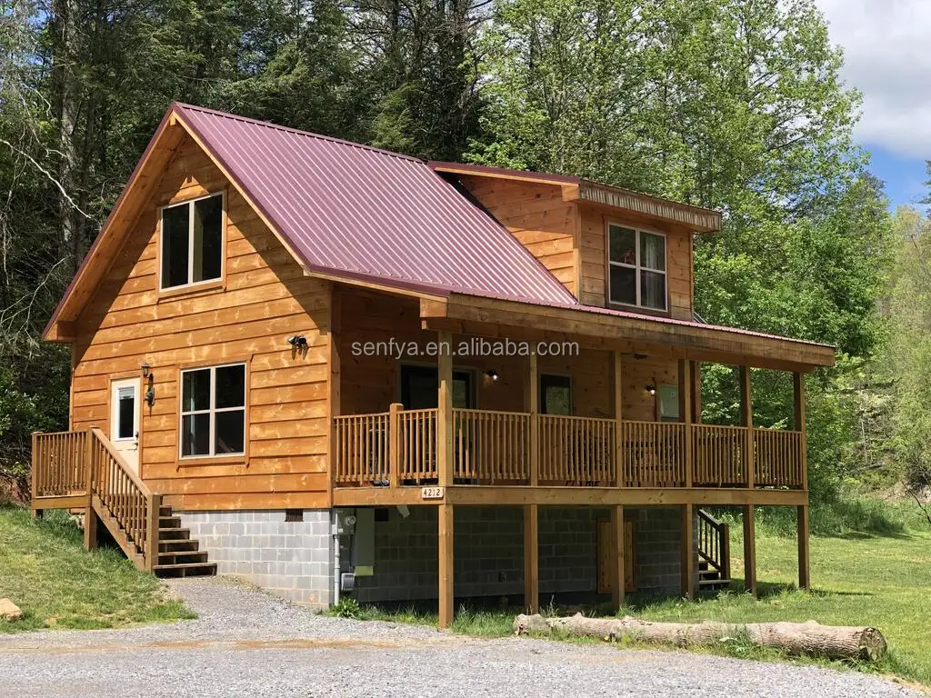 Fast Installation Wood Lodge Cabin - Ideal for Hiking Resorts