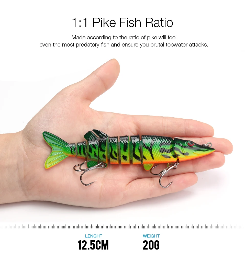 Hot Selling Life-life Pike Perch Lures Large Pike With Strong Hooks ...