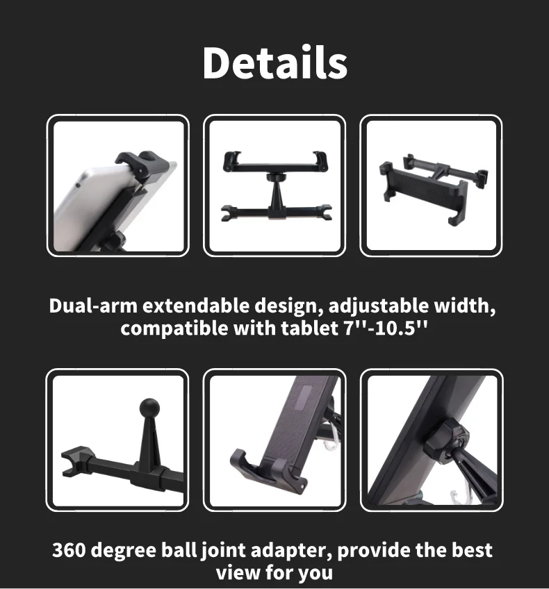 Universal Cell Phone Bracket - Car Headrest Mount Holder