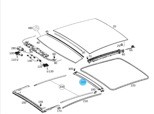 Eléctrico Techo De Ciego Coche Cubierta De Techo Solar Sombra De Benz ...