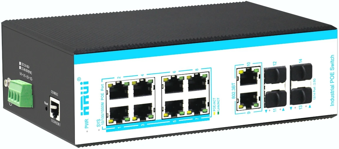 14 Gigabit Port Poe Network Switch - 90W BT POE++ Ethernet