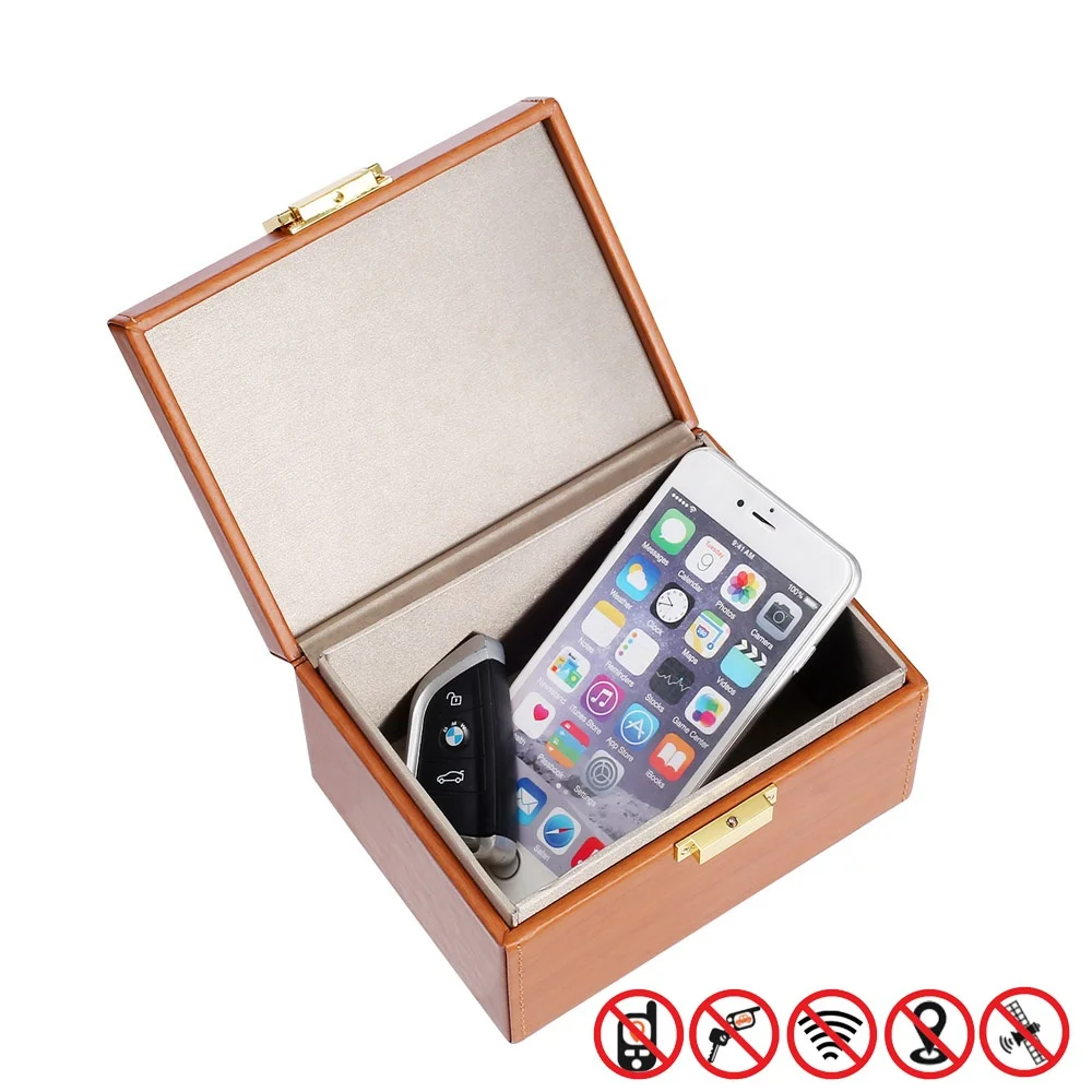 Wooden Smartphone Faraday Box - Signal Blocker & Protector