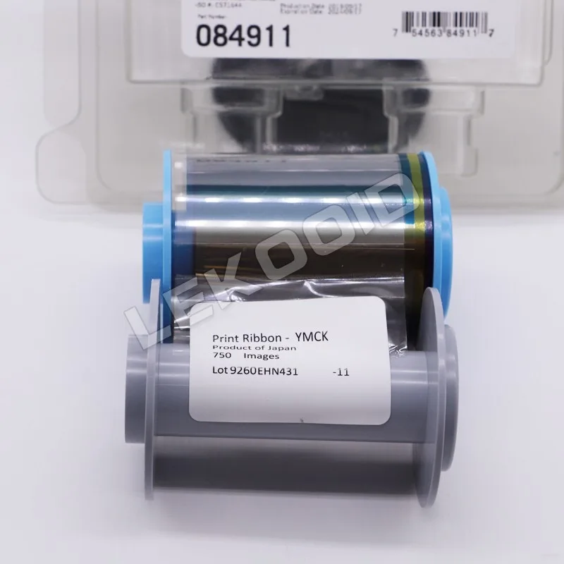 HID Fargo HDP6600 YMCK Color Ribbon 84911 - 750 Prints for School ...