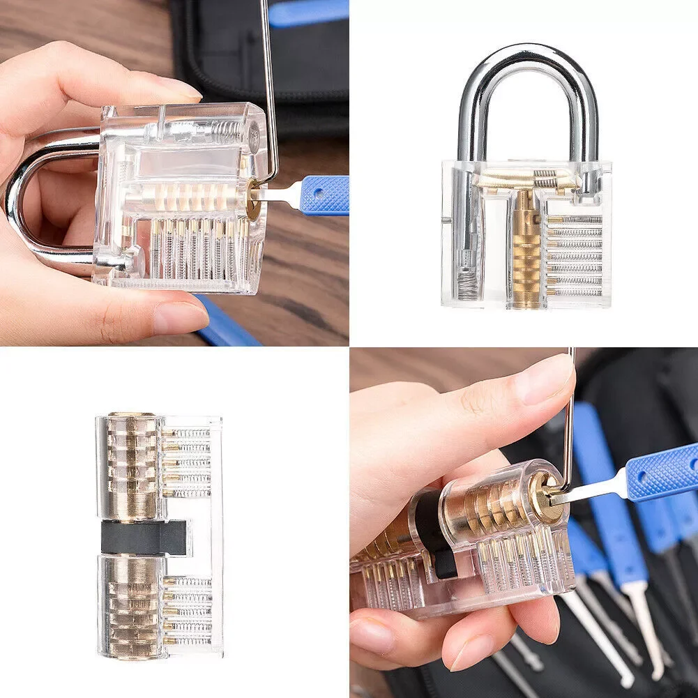 Wholesale 24pcs Locksmith Lock Picking Set - Transparent Tools