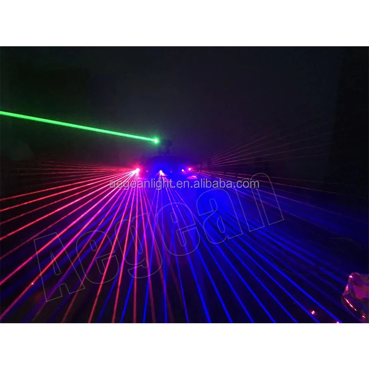 Newly 6 Eyes Skynet Lazer Rgb Full Color Beam Laser + Moving Head Green ...