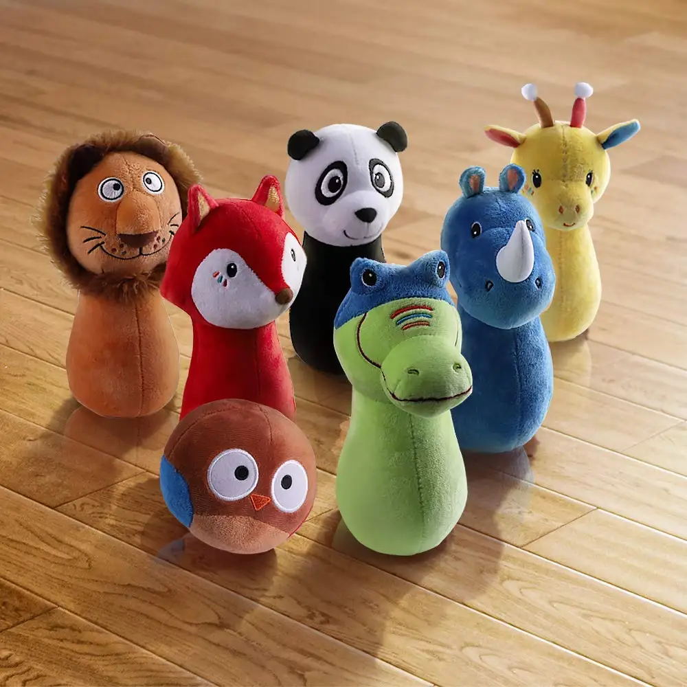 Customized Baby Soft Stuffed Animal Play Set Kids Indoor Bowling Ball ...