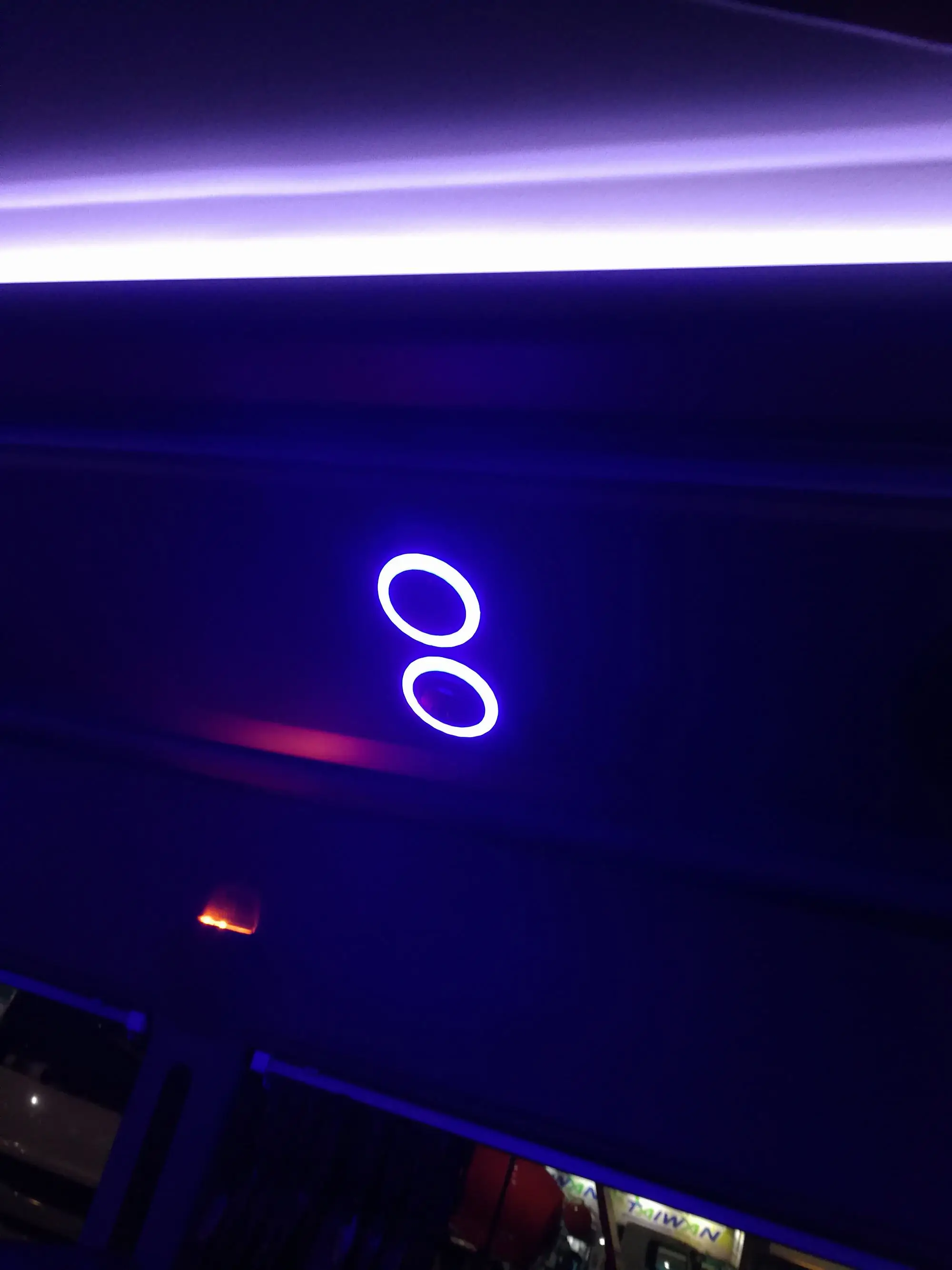 Bus Wind Outlet & Reading Light with LED Blue Light HC-B-12291-2