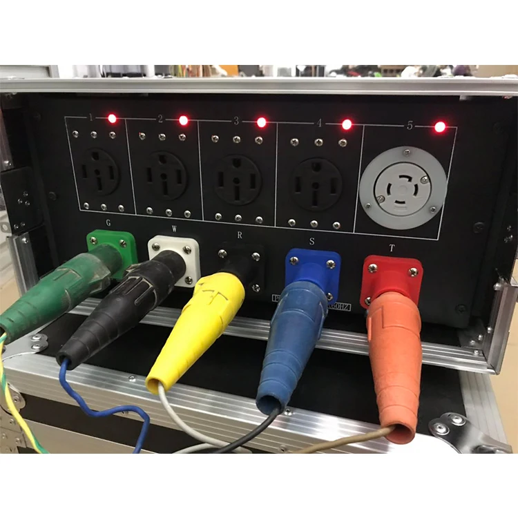 50 Amp Outlet Power Distribution Box Controlling Panel For Stage Event ...