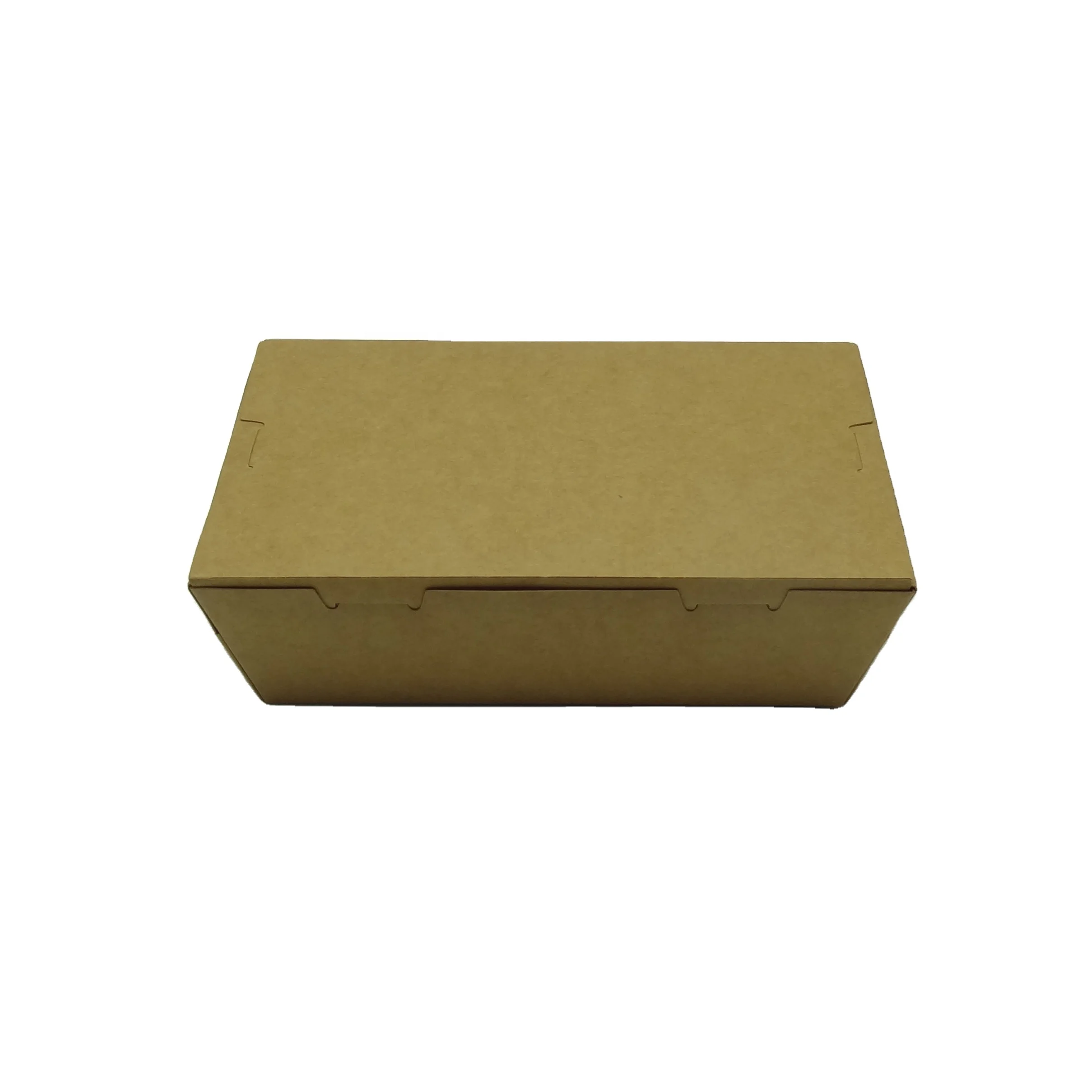 Custom Printed Disposable Clamshell Paper Craft Box For Food Packaging ...