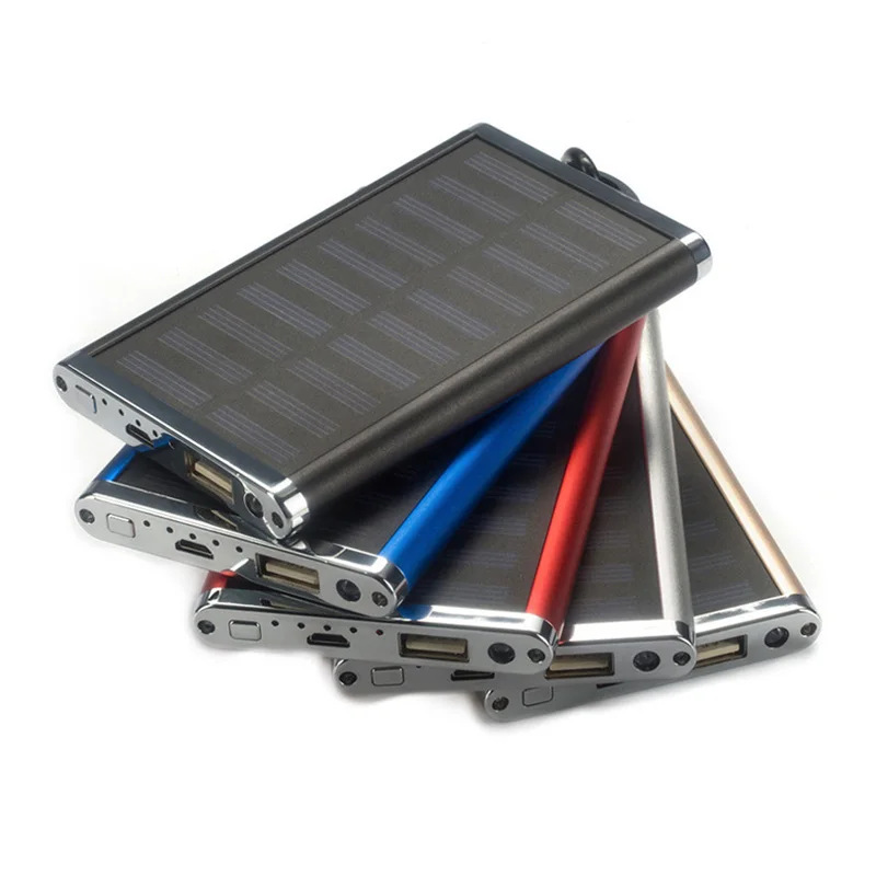 Portable Slim 4000mah Solar Charger 5v/2.4a Power Bank For Mobile Phone ...
