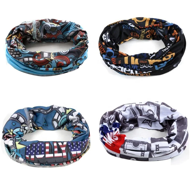 100% Moisture-wicking Polyester Bandana Upf 50+ Sun Protect Headband ...