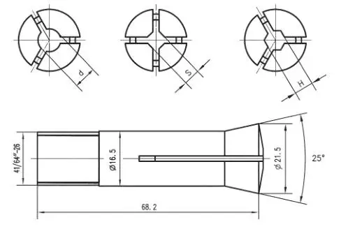 Inch Size and Metric Size 3C Collet - High Quality Alloy Steel