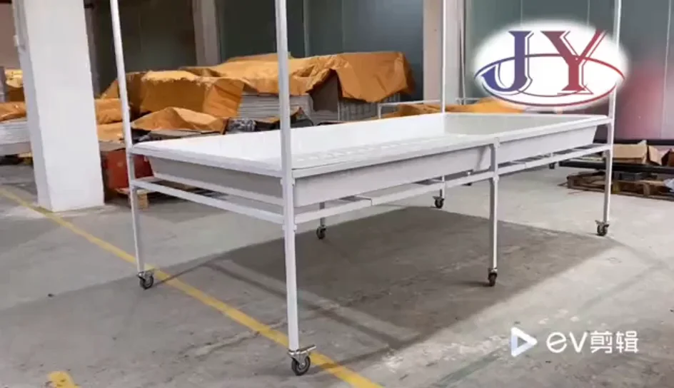 Commercial Greenhouse Stand Rolling Flood And Drain Hydroponic 4x8 ...