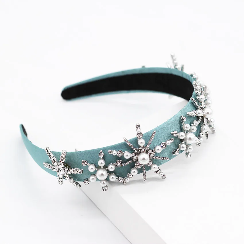 Hair Accessories Women Hair Bands Decorated With Synthetic Diamonds And ...