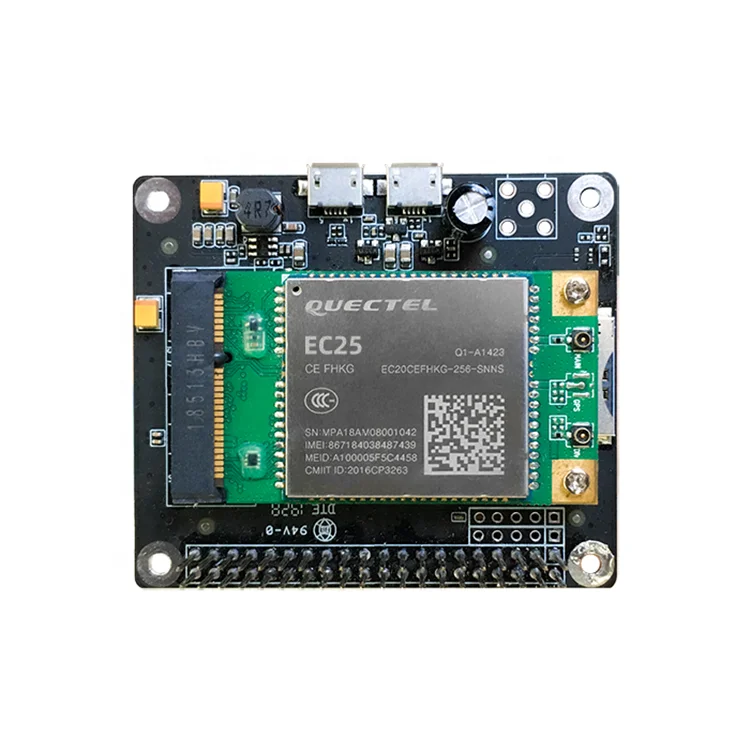Raspberry Pi 3b+4b Lte Converter Development Board Microsim Slot Gps ...