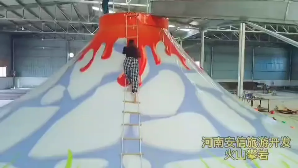 2020 New Playground Inflatable Volcano Climbing Volcano Slide - Buy ...