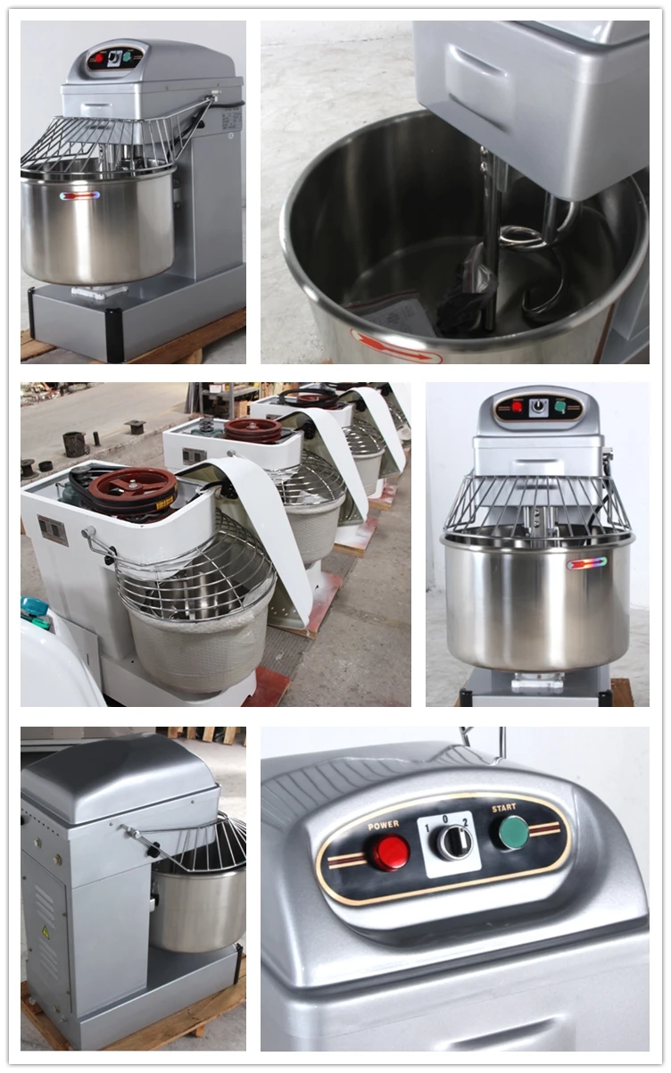 Commercial Dough Mixer Machine Electric Hs 50kg Bread Hs50 Spiral Dough ...