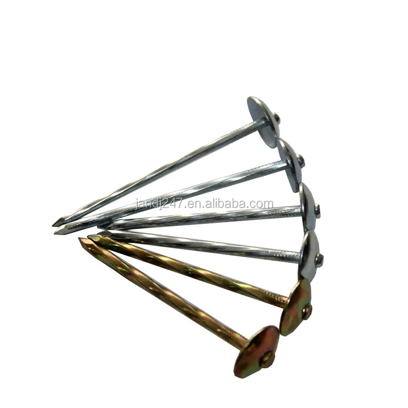 Galvanizado Calamine Clavos Para Techos Bwg 9 * 2.5 Inch Twisted Shank ...
