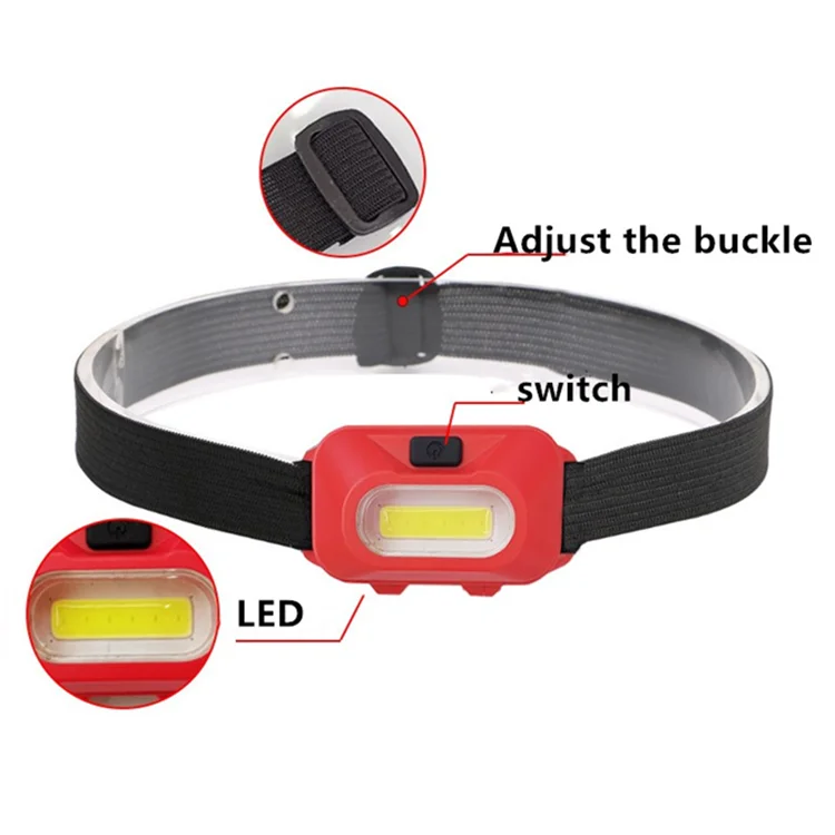 Camping Led Mini Headlights Portable Cob Headlamps Waterproof Head ...
