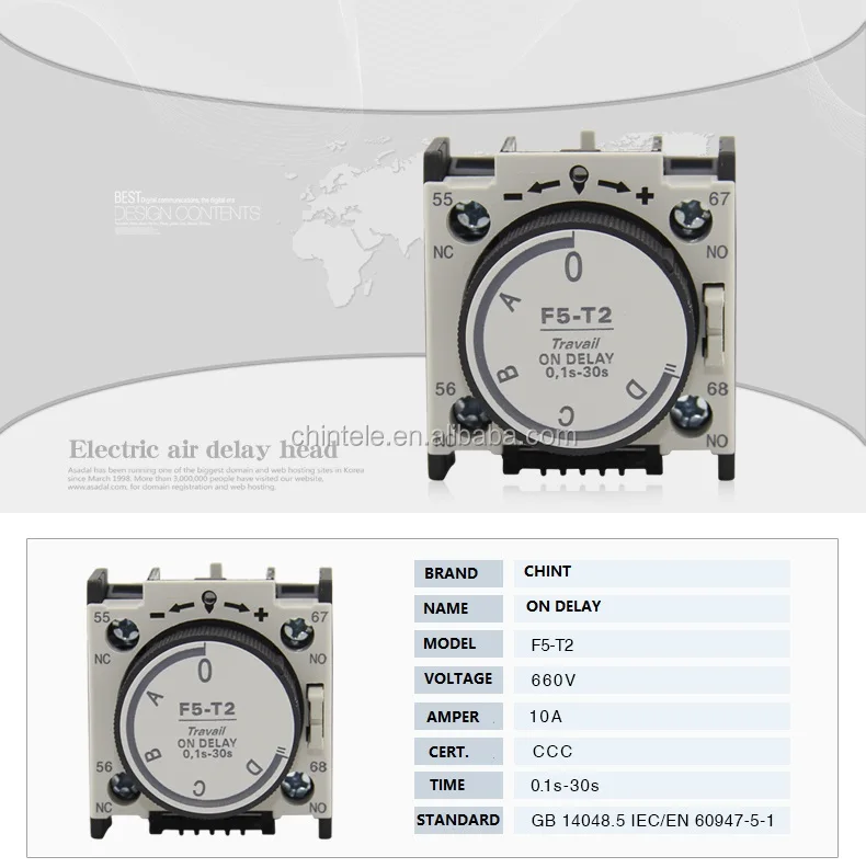 Chint F5-T2 Timer Delay Contactor - Reliable Power Control