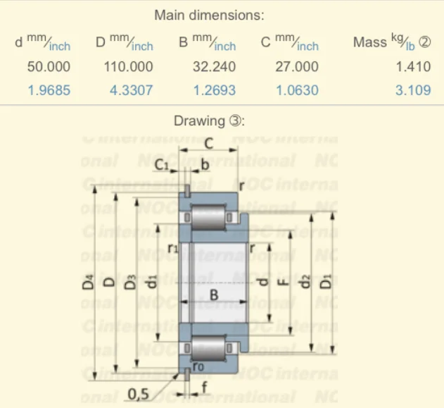 Cylindrical Roller Bearing BC1-0125 D - Long Life & Precision