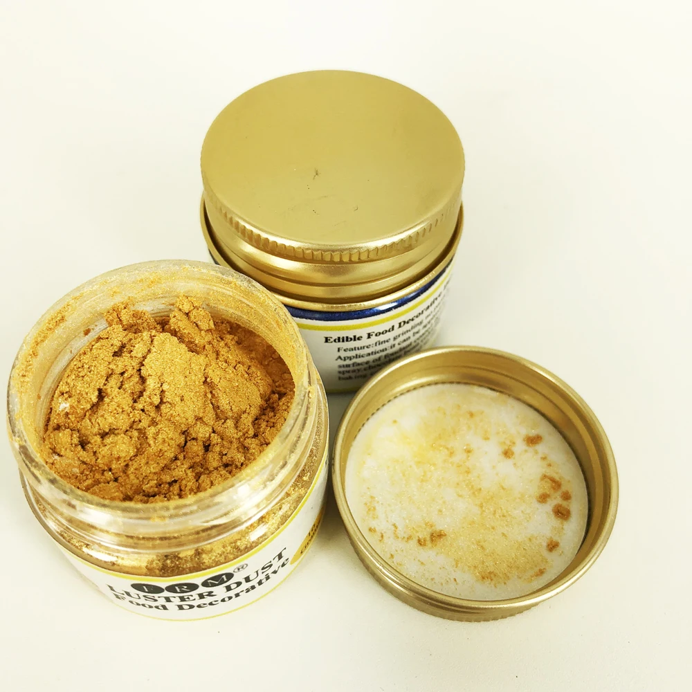 High Quality 10 G Per Bottle Edible Gold Powder Colorful Golden ...