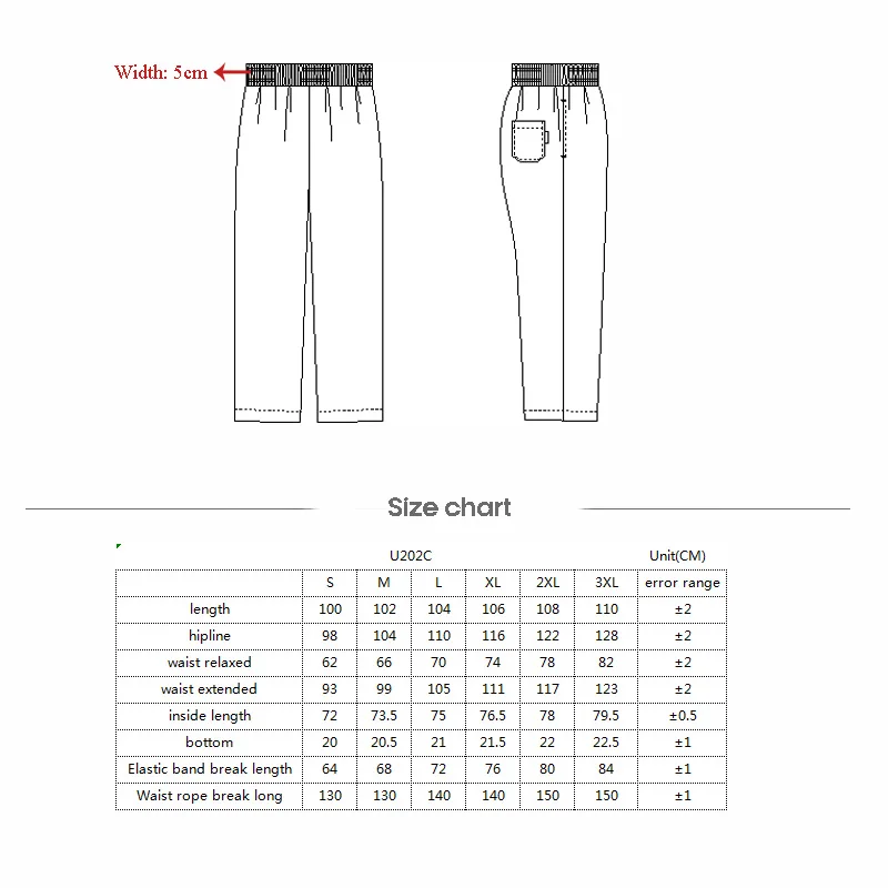 CHECKEDOUT Unisex Wholesale Black and White Grid Chef Pants Men Kitchen ...