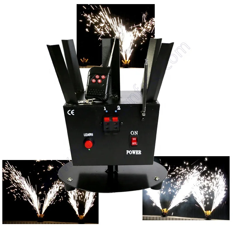 Remote Control Rotating Indoor Pyrotechnic Stage Fountain Machine ...