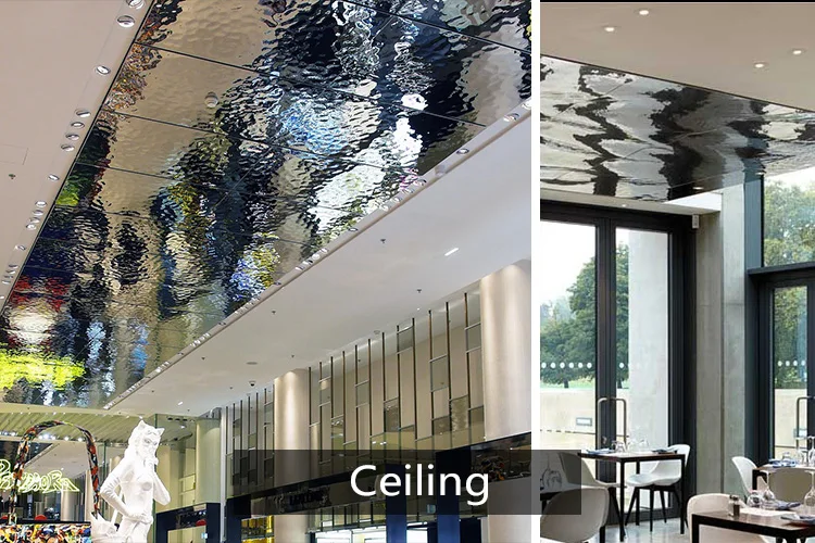 Hammered Metal Ceiling Material Water Ripple Stainless Steel Sheet ...