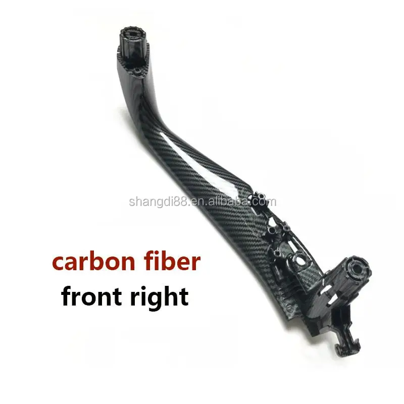 LHD RHD Car Carbon Fiber Interior Door Handle for BMW 5 Series