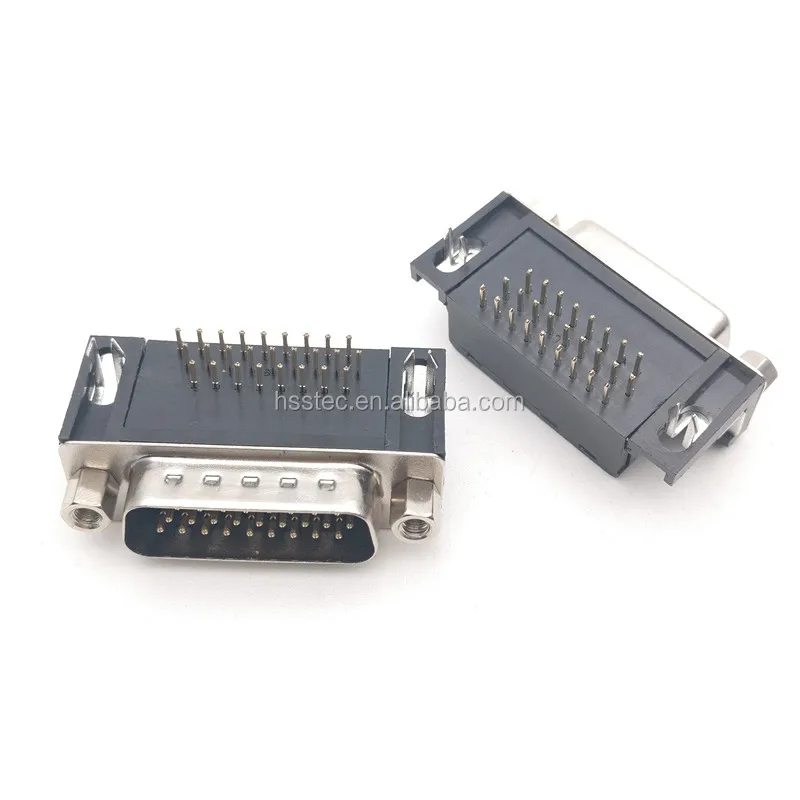 D-SUB 26 Pin Male Right Angle PCB Connector Adapter