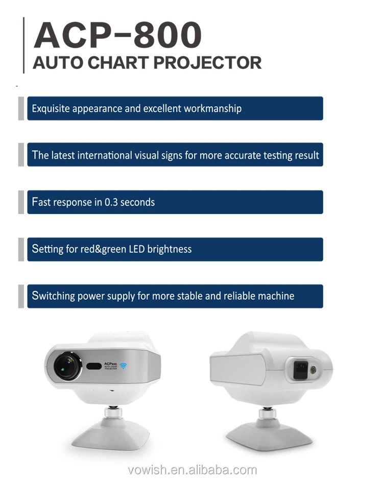 Eye Chart Automatic Ophthalmic Projector Acp-800 Eye Chart Projector ...
