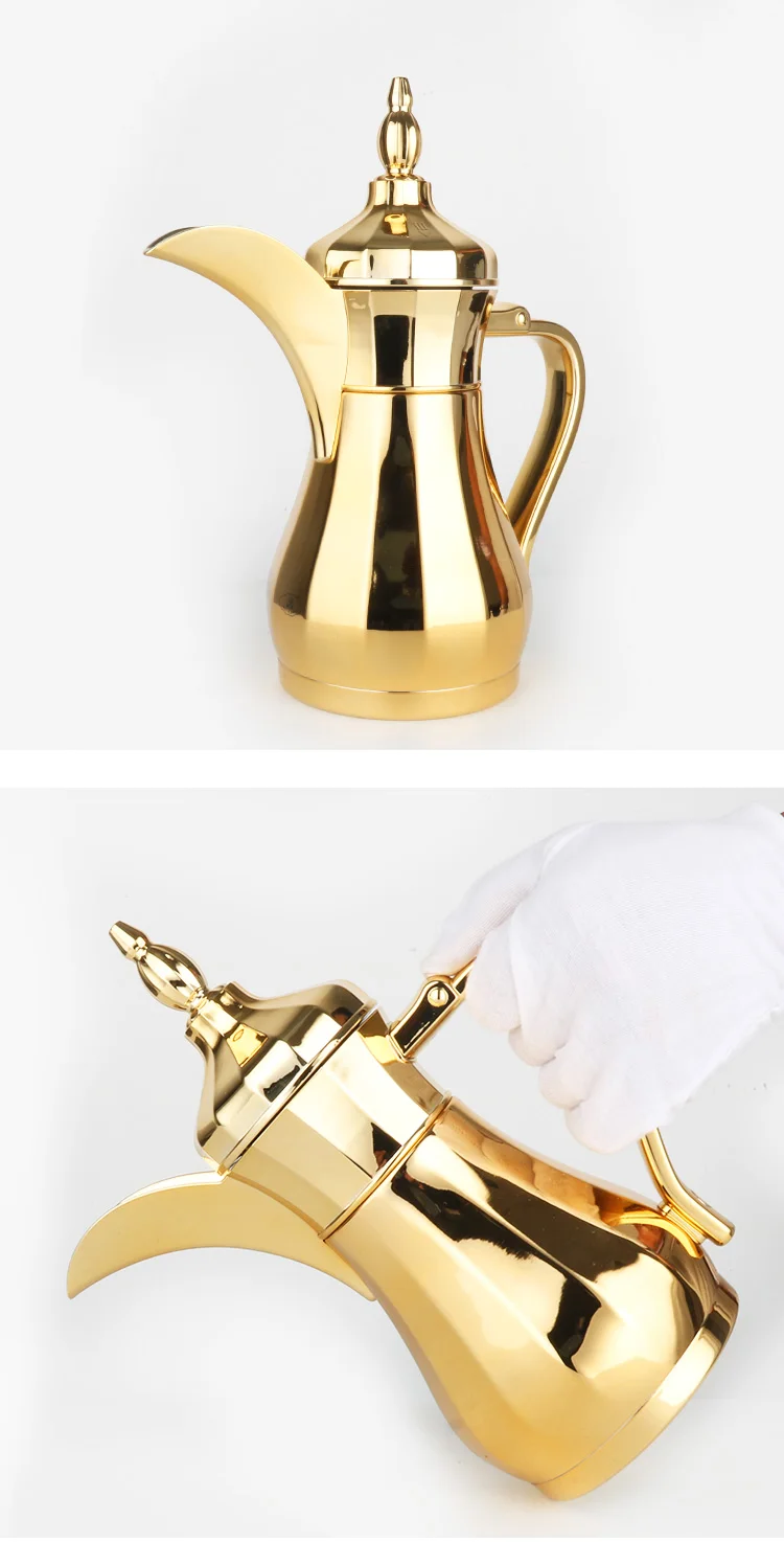 Arabic Silver Golden Color Sus304 Double Wall Stainless Insulated 250ml ...