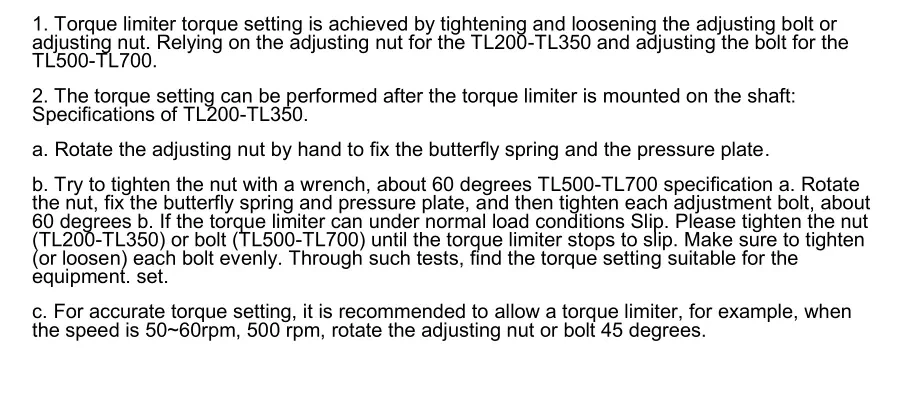 표준 유연한 토크 리미터 TL 토크 리미터 TL200 TL250 TL350 TL500 TL700| Alibaba.com