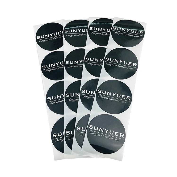 Custom Logo Round Shape Waterproof Self Adhesive Bottle Label Printing ...