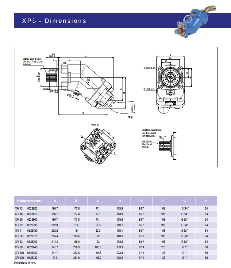 France HYDRO LEDUC Xpi130 0523730 Hydraulic Plunger Oil Pump