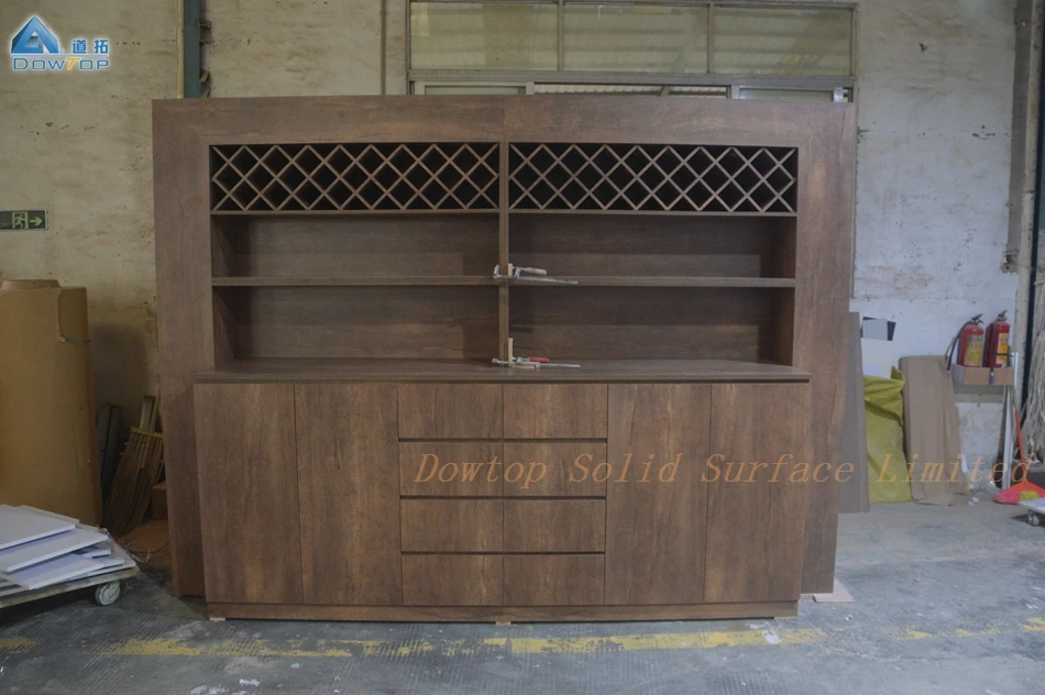 Solid Wood Restaurant Bar Counter Modern Wooden Home Bar Counter - Buy ...