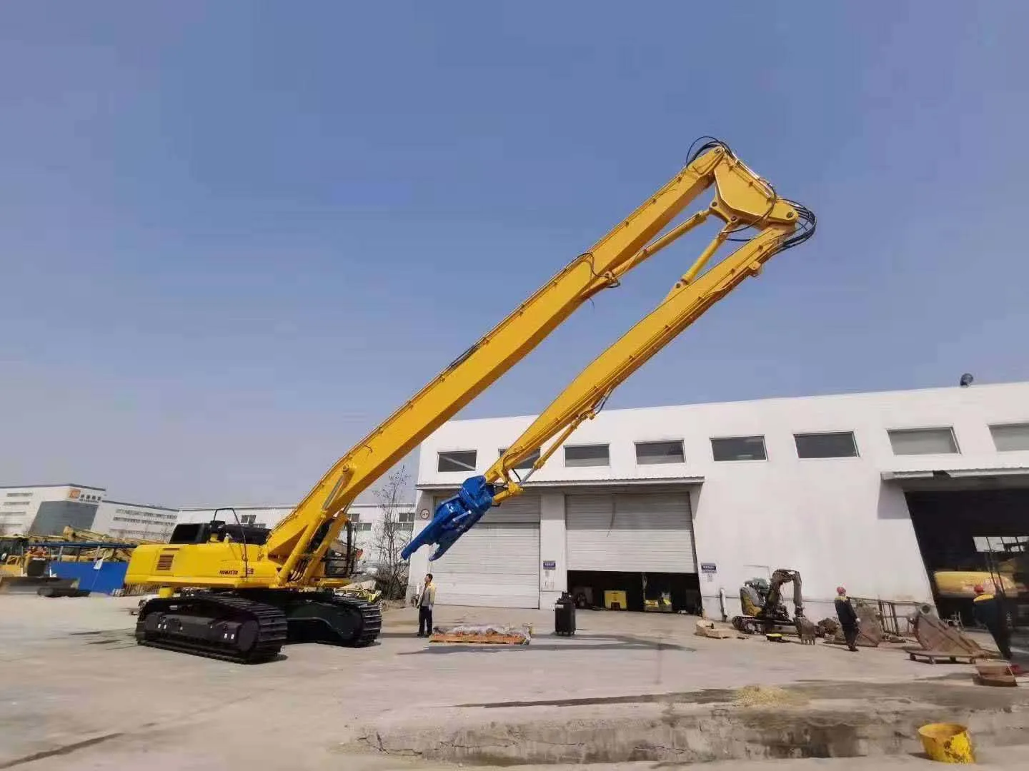 Three Section Long Reach Boom & Arm For Cat320 Excavator - Buy Boom ...