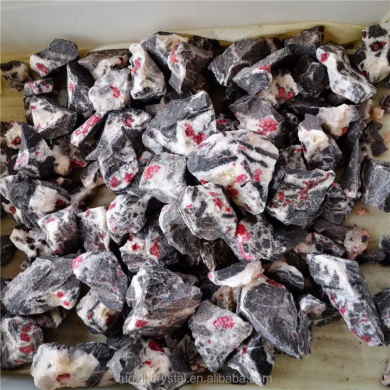 Natural Cinnabar Crystal Specimen Raw Quartz Crystal Precious Quartz ...