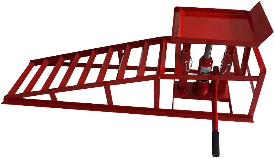 2 T Adjustable Hydraulic Lifting Jack Car Ramp - INTOP