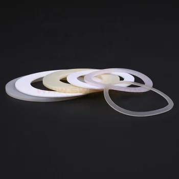 Custom Transparent Clear Round Flat Silicone Rubber Seal Ring Gasket ...