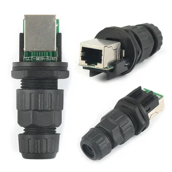 M19 Ip68 Rj45 Waterproof Ethernet Connector 8pin Panel Mount Male ...