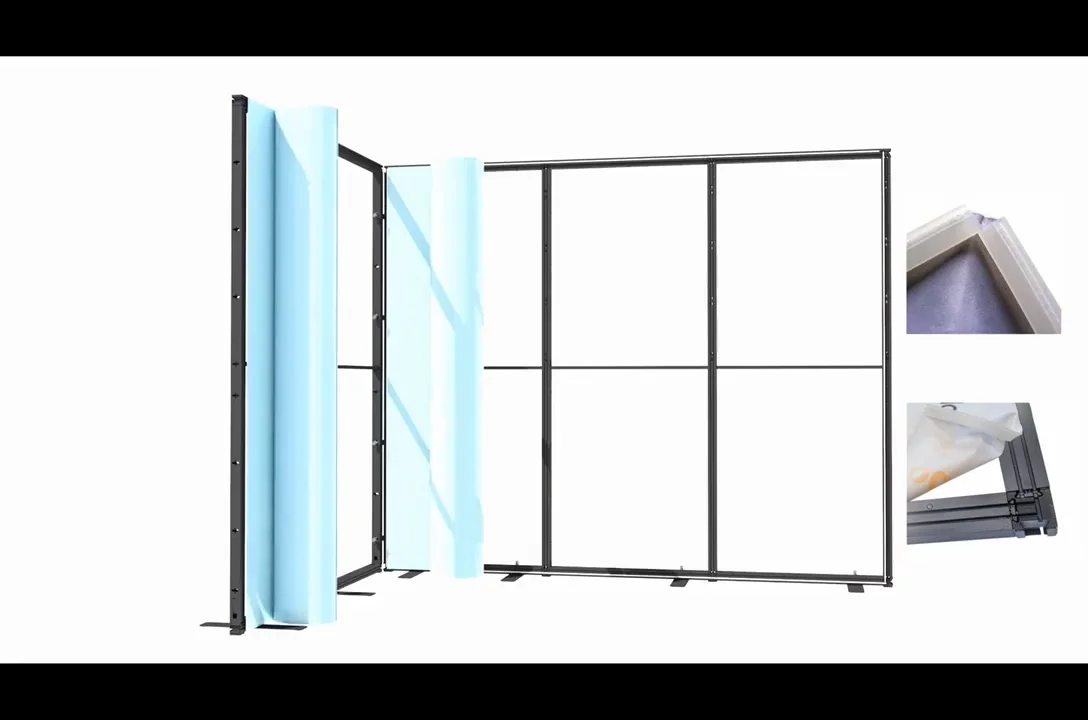 Portable Booth Kiosk Design Stretched Flexible Display - Buy Portable ...