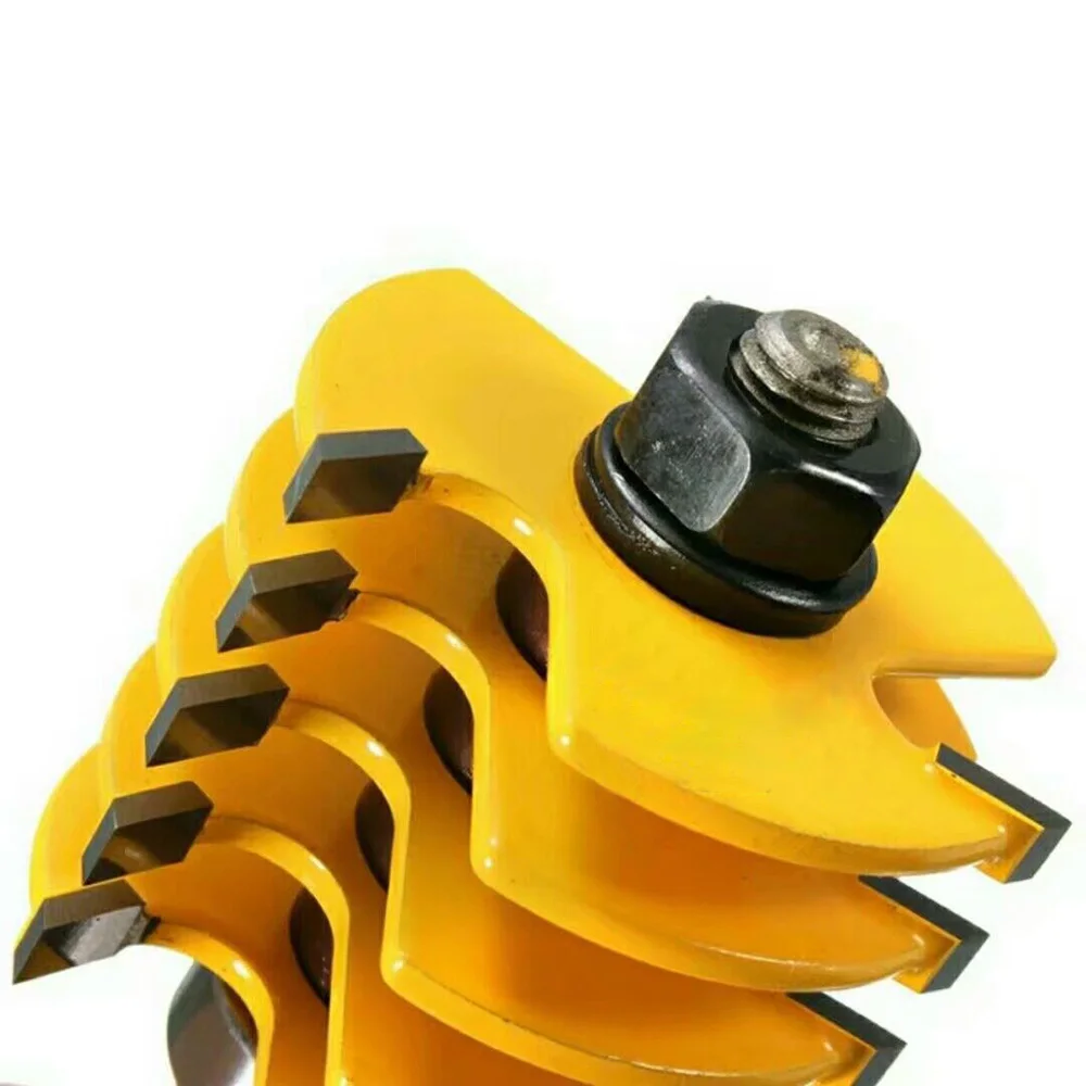 Adjustable Finger Joint Router Bit 1/2 Inch Shank Cutter Tool with 5 ...