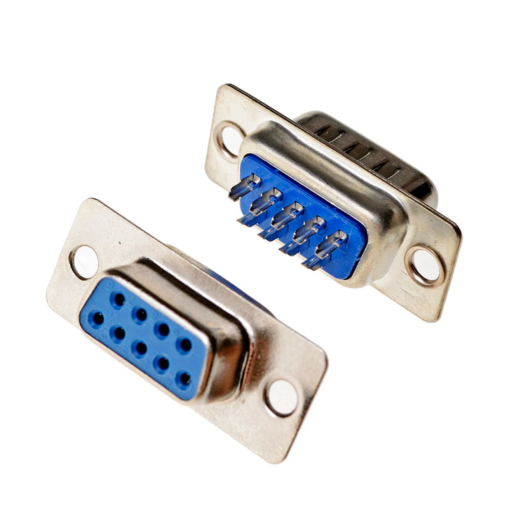 DB9 Female Male PCB Mount Serial Port Connector Solder Type D-Sub RS232 ...