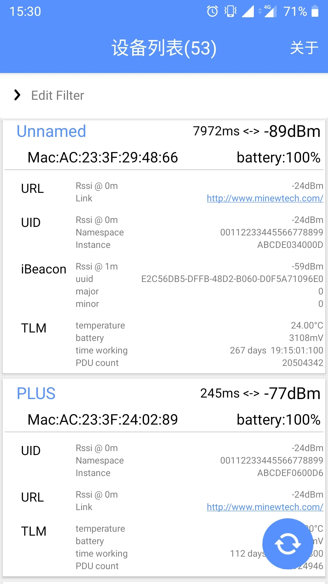 Minew E5 Bluetooth Low Energy Beacon with 120m Range, Durable, OEM