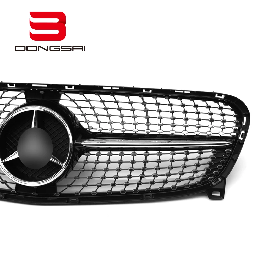 For Mercedes Benz Gla X156 Upgrade Abs Diamond Style Front Bumper ...